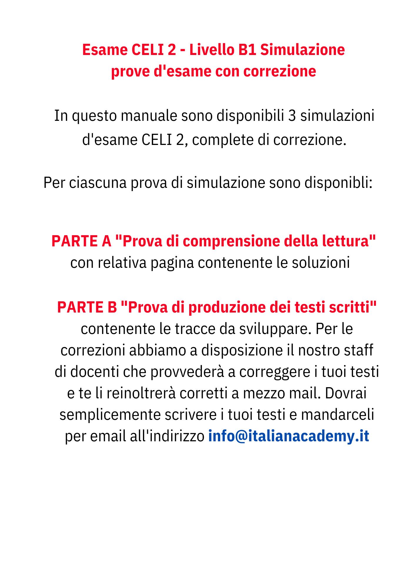 E-BOOK Esame CELI 2 Livello B1 – Contiene 3 Simulazioni prove d’esame ...